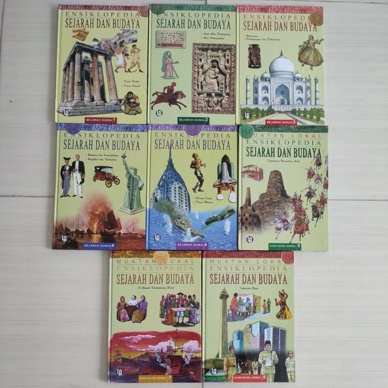 Jual ensiklopedia sejarah dan budaya seri lengkap 1-8. gba | Shopee Indonesia
