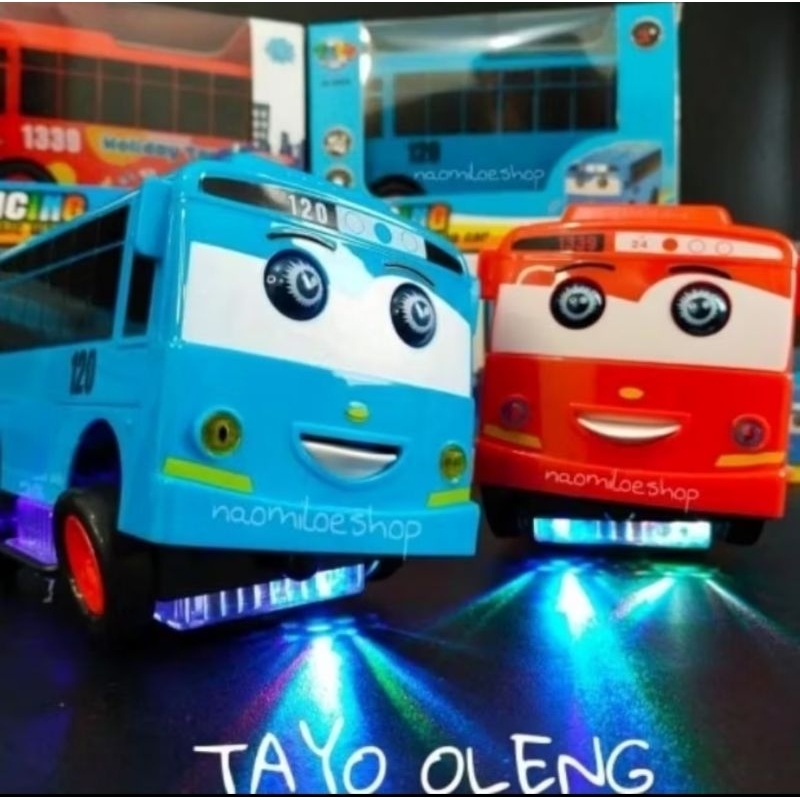 Jual Mainan Truk Oleng Tayo Bump n Go Bus Dancing Robot Bus Kecil Mobil Ada Lampu dan Musik Tayo ...