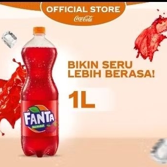 Jual fanta rasa strawberry 1 botol 1 liter | Shopee Indonesia