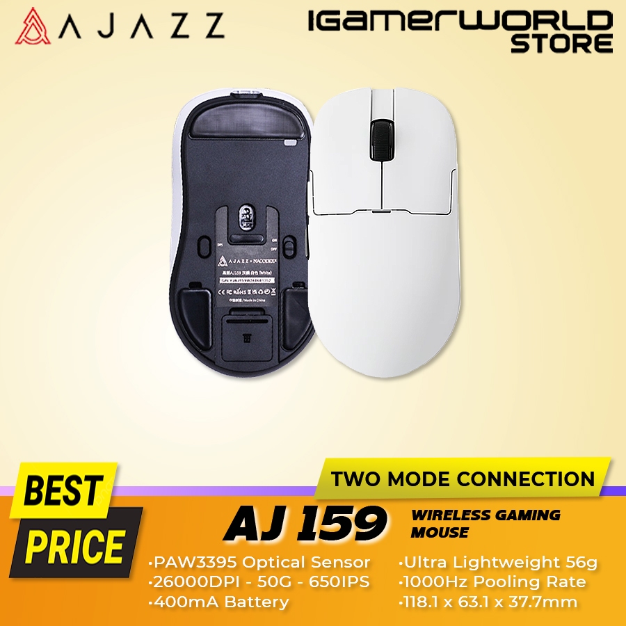 Jual Ajazz AJ159 Dual Mode Wireless Gaming Mouse | Shopee Indonesia