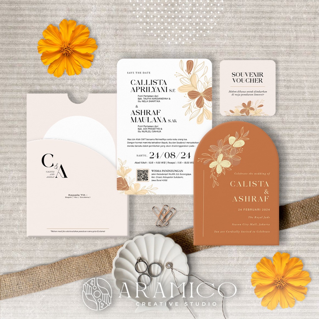 Jual Undangan Pernikahan Elegan minimalis Amplop Soft Cover. Cetak ...