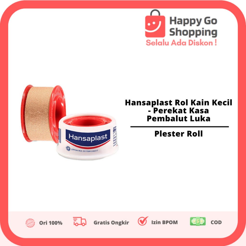 Jual Hansaplast Plester Rol Kain Kecil - Perekat Kasa Pembalut Luka ...