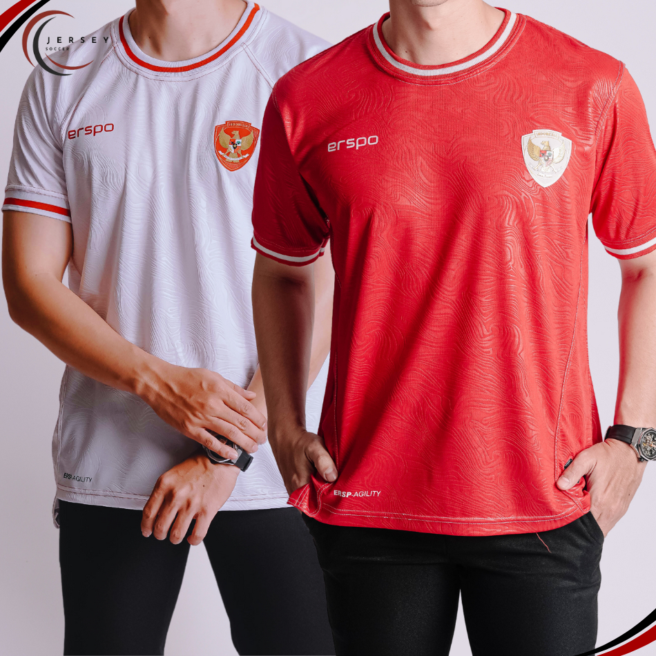 Jual Jersey Timnas Indonesia 2024 Erspo Big size Unisex Bahan Brazil Embos Terlaris Indonesia ...
