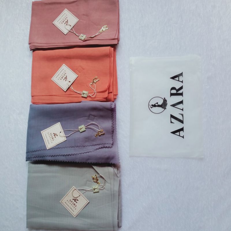 Jual Hijab Azara Premium polos kemasan Pouch | Shopee Indonesia