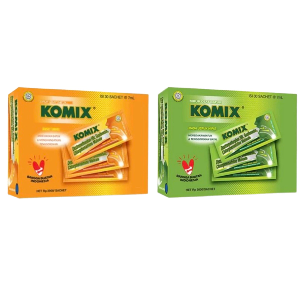 Jual Komix Obat Batuk Sirup Dewasa / 1 Box @30 Sachet 7ML | Shopee ...