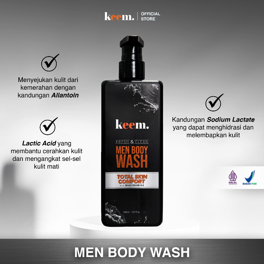 Jual KEEM Fresh and Clean Men Body Wash | Shopee Indonesia