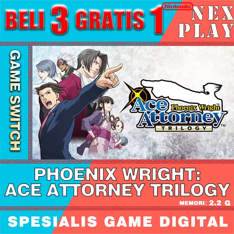 Jual Phoenix Wright: Ace Attorney Trilogy Nintendo Switch Digital Game ...