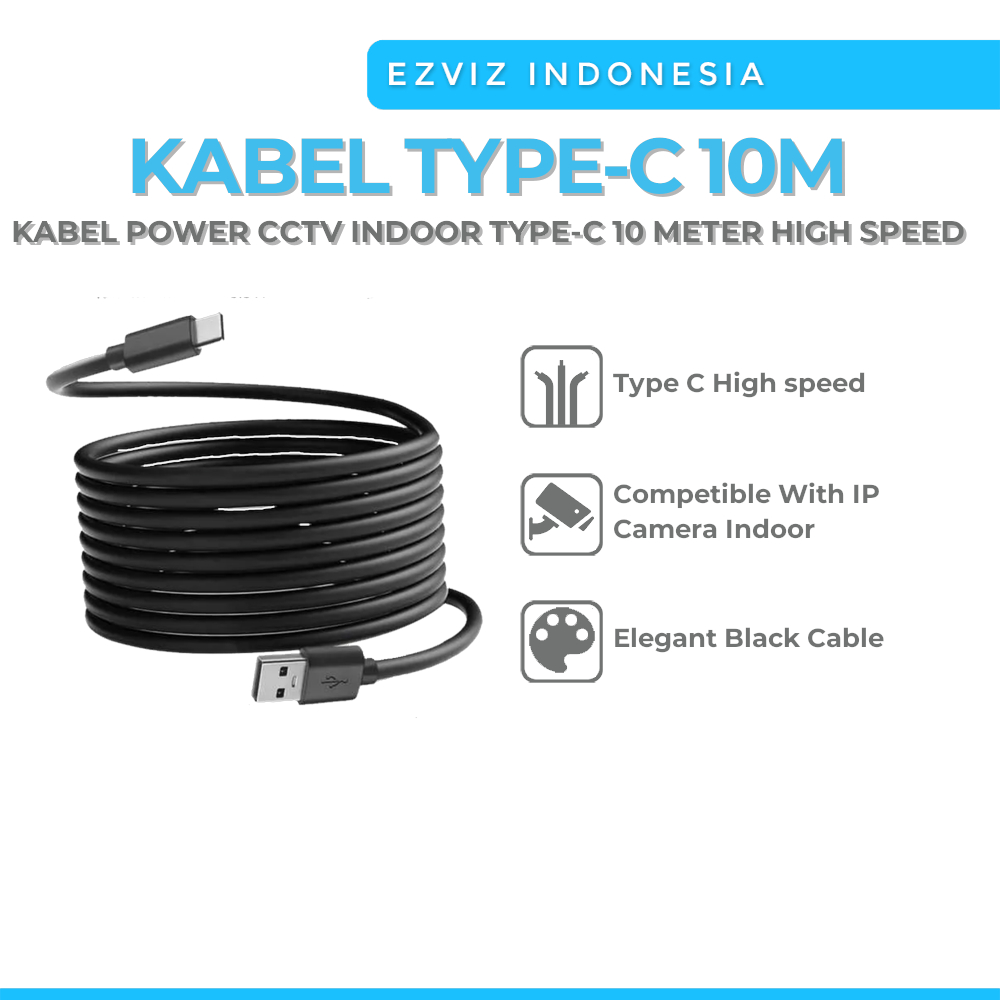 Jual KABEL-TYPE-C-10M KABEL POWER CCTV INDOOR TYPE-C 10 METER HIGH ...