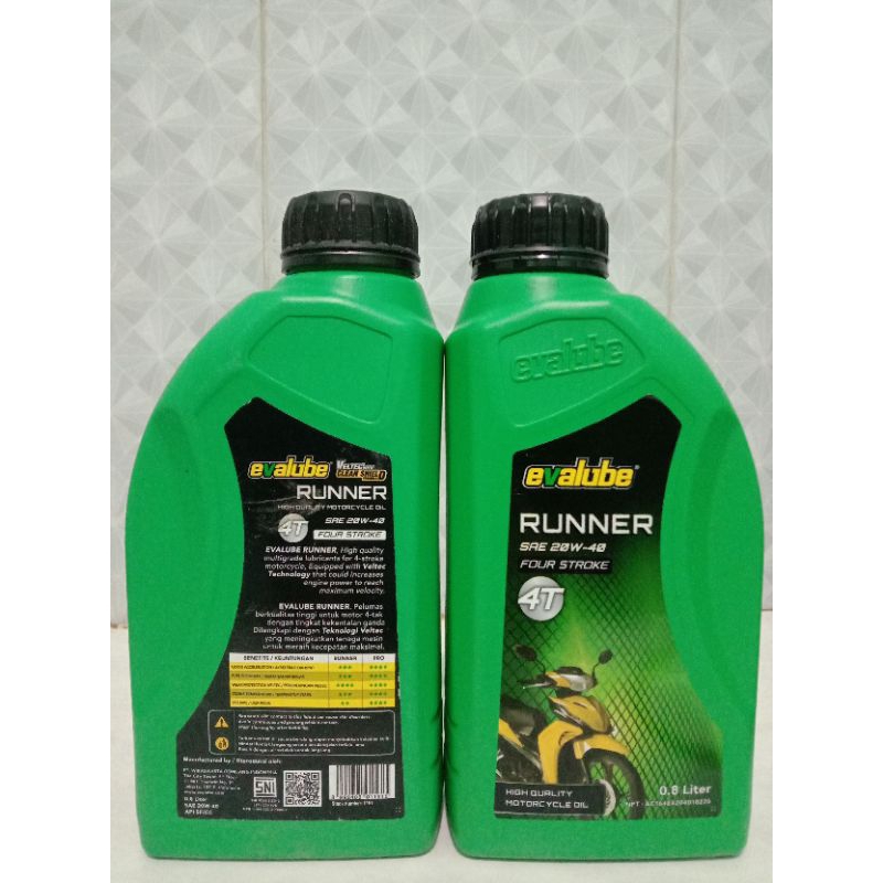 Jual Oli Evalube Runner 4T SAE 20W-40W 800ML HIGH QUALITY ORIGINAL ...