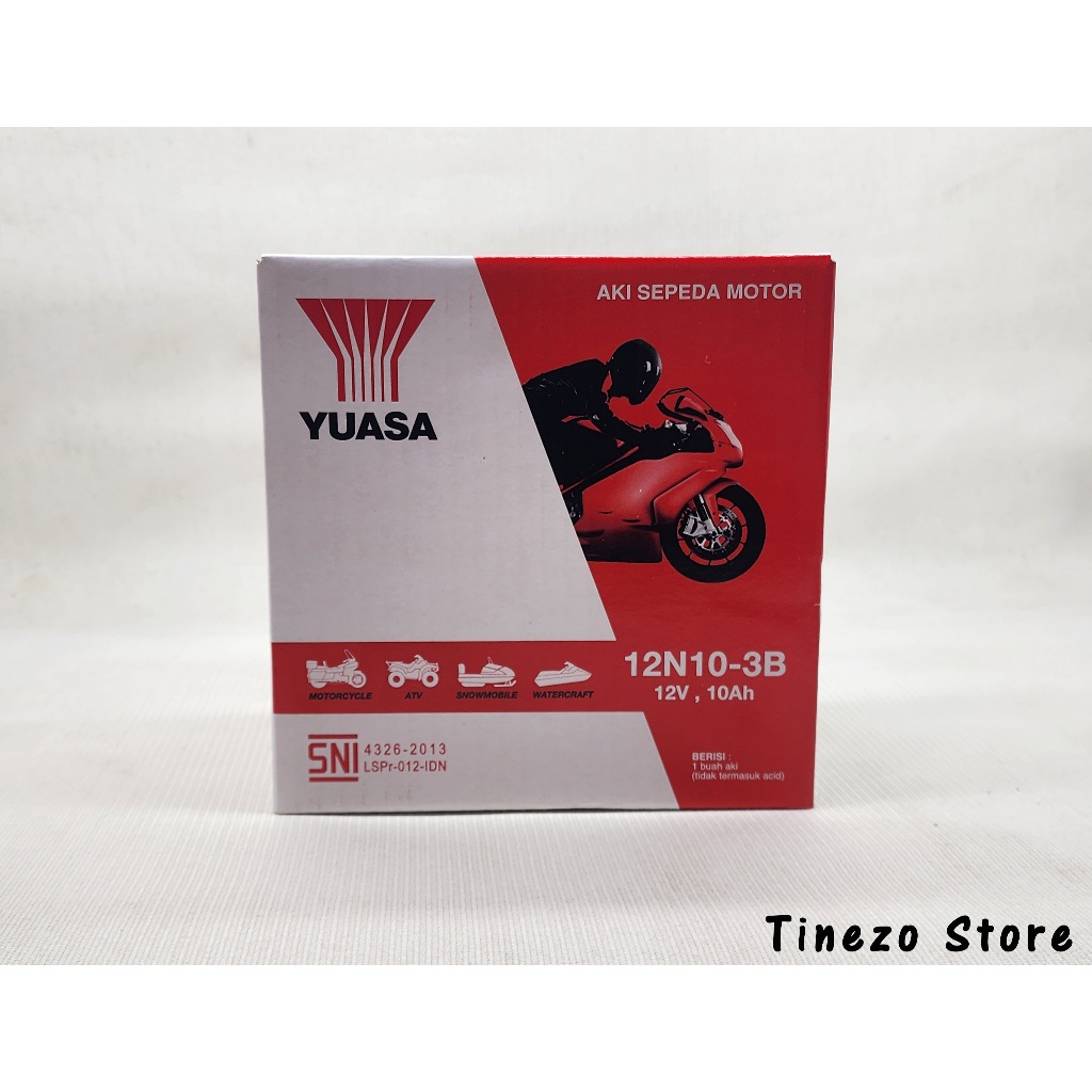 Jual AKI ACCU YUASA 12N10-3B THUNDER KAISAR DLL | Shopee Indonesia