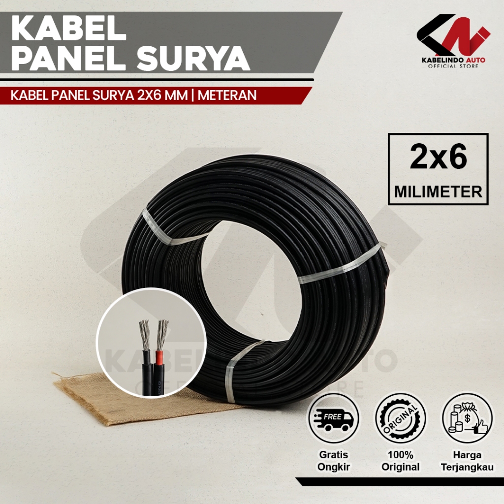 Jual Kabel Auto Solar Panel Surya PV-1F Solar Panel Cable 2.5mm² 4mm² ...