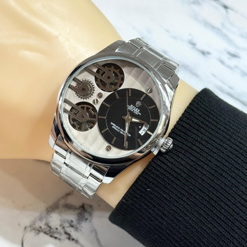 Jual Jam Tangan Rantai Pria RILEX Fashion Kekinian Stainless Water ...