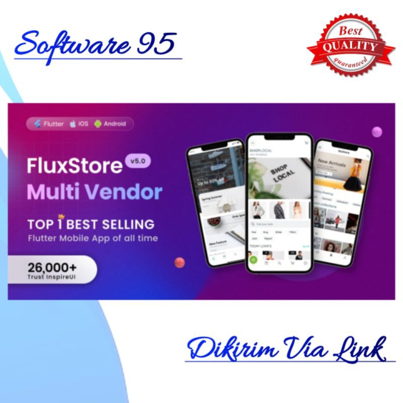 Jual Fluxstore Multi Vendor v5.1 - Flutter E-commerce Full App - Mobile | Shopee Indonesia