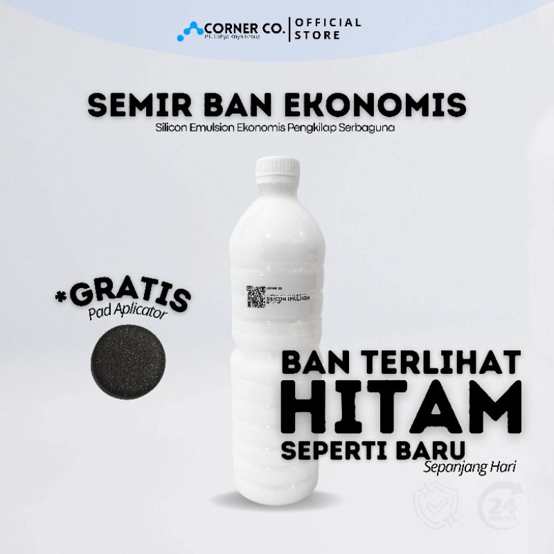 Jual PAKET SEMIR BAN Eco + SPON 1000ml Corner Co. Semir Ban & Pengkilap ...