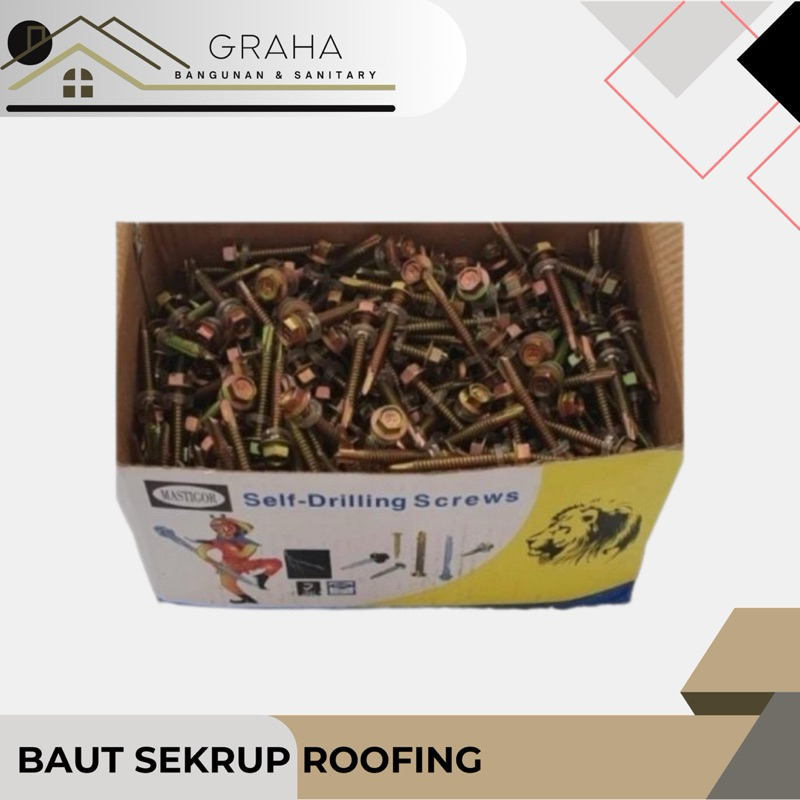 Jual Baut Roofing / Baut Bajaringan Skrup / Baut Atap / Baut Spandek ...