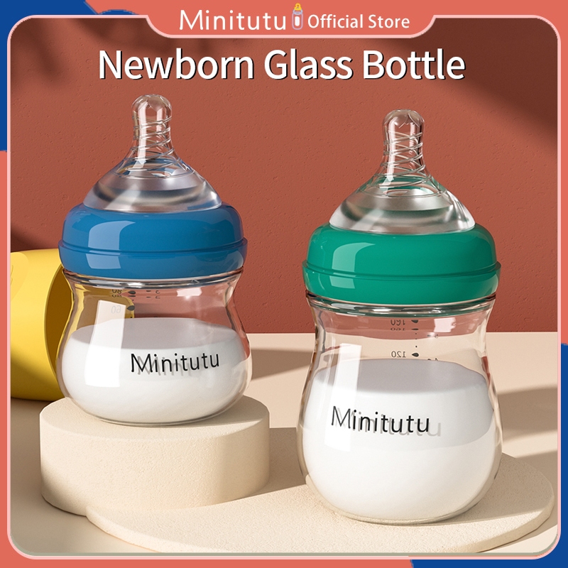 Jual Mintutu Botol Susu newborn Kaca/PPSU Bayi Baru Lahir Anti Perut Kembung Tahan Suhu Tinggi ...