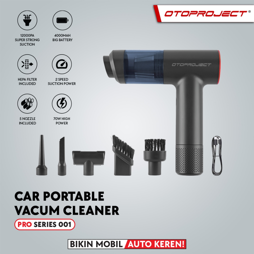 Jual Otoproject - Car Portable Vacuum Cleaner Pro Series 001 | Alat ...