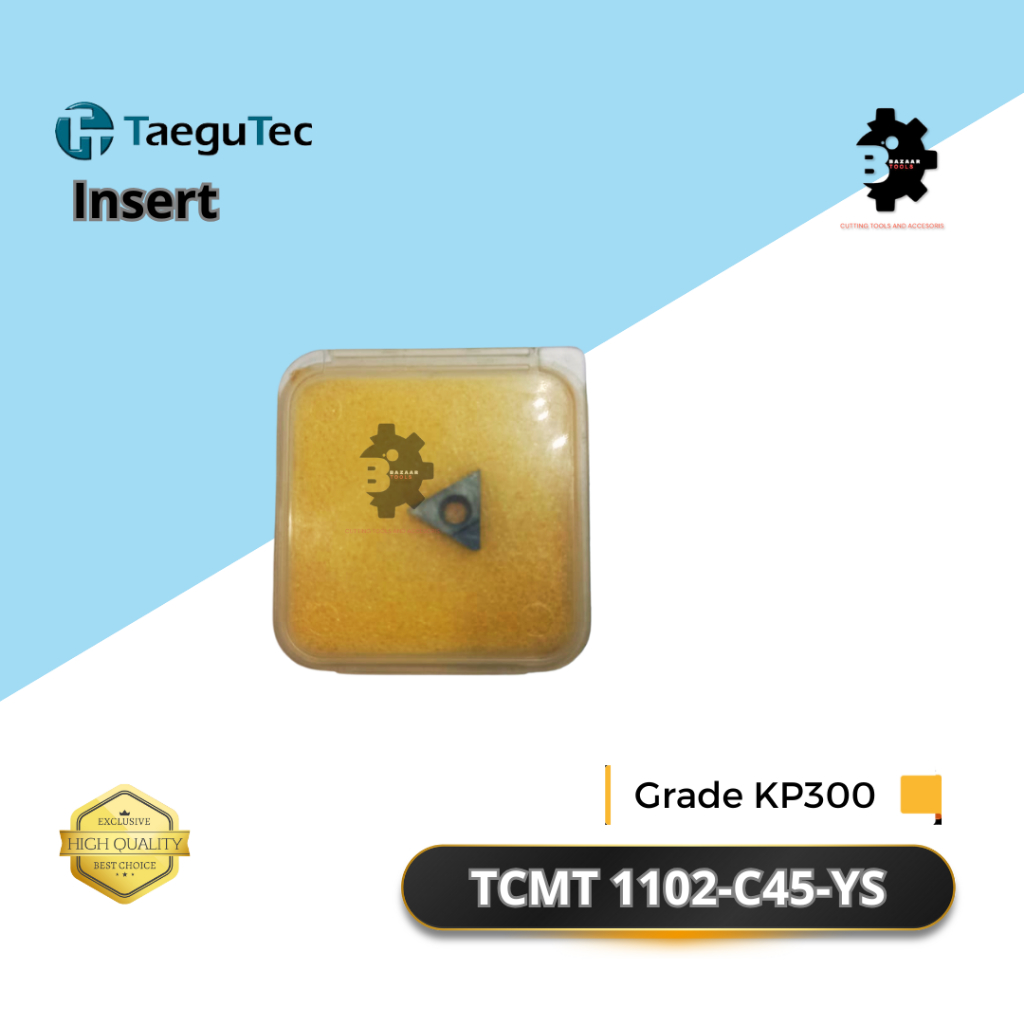 Jual INSERT TCMT 1102-C45-YS Grade KP300 - MERK Taegutec - Insert Pahat ...