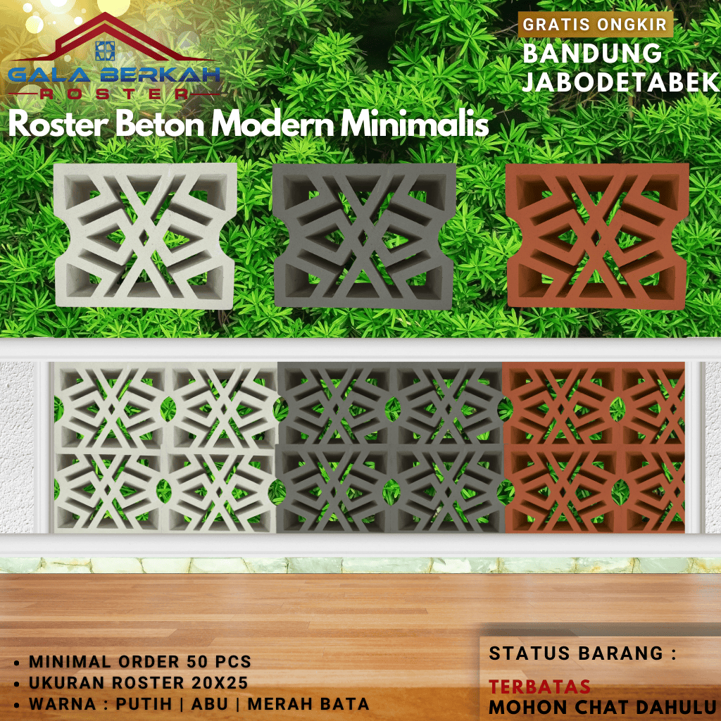 Jual ROSTER BETON MINIMALIS, Loster Beton Minimalis, Lubang Angin ...