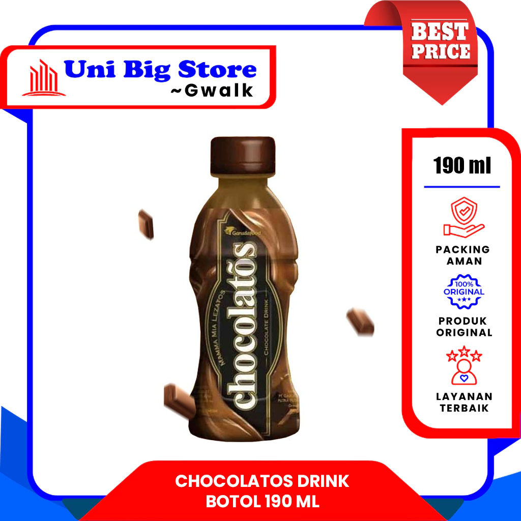 Jual CHOCOLATOS CHOCOLATE DRINK BOTOL - 190 ml | Shopee Indonesia