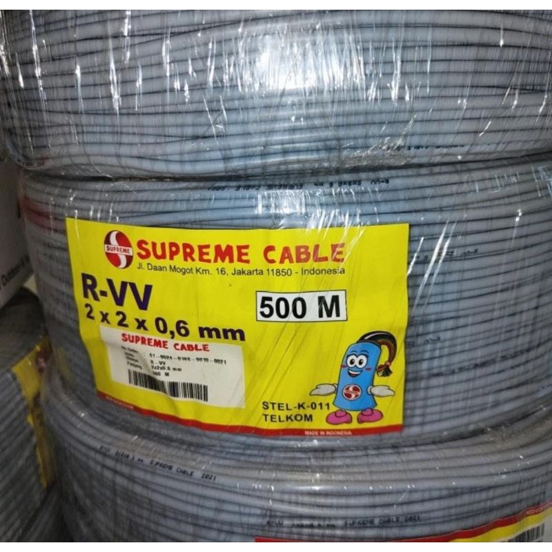 Jual Kabel Telepon ITC Supreme 2 Pair (2x2x0,6) / isi 4 dengan panjang ...