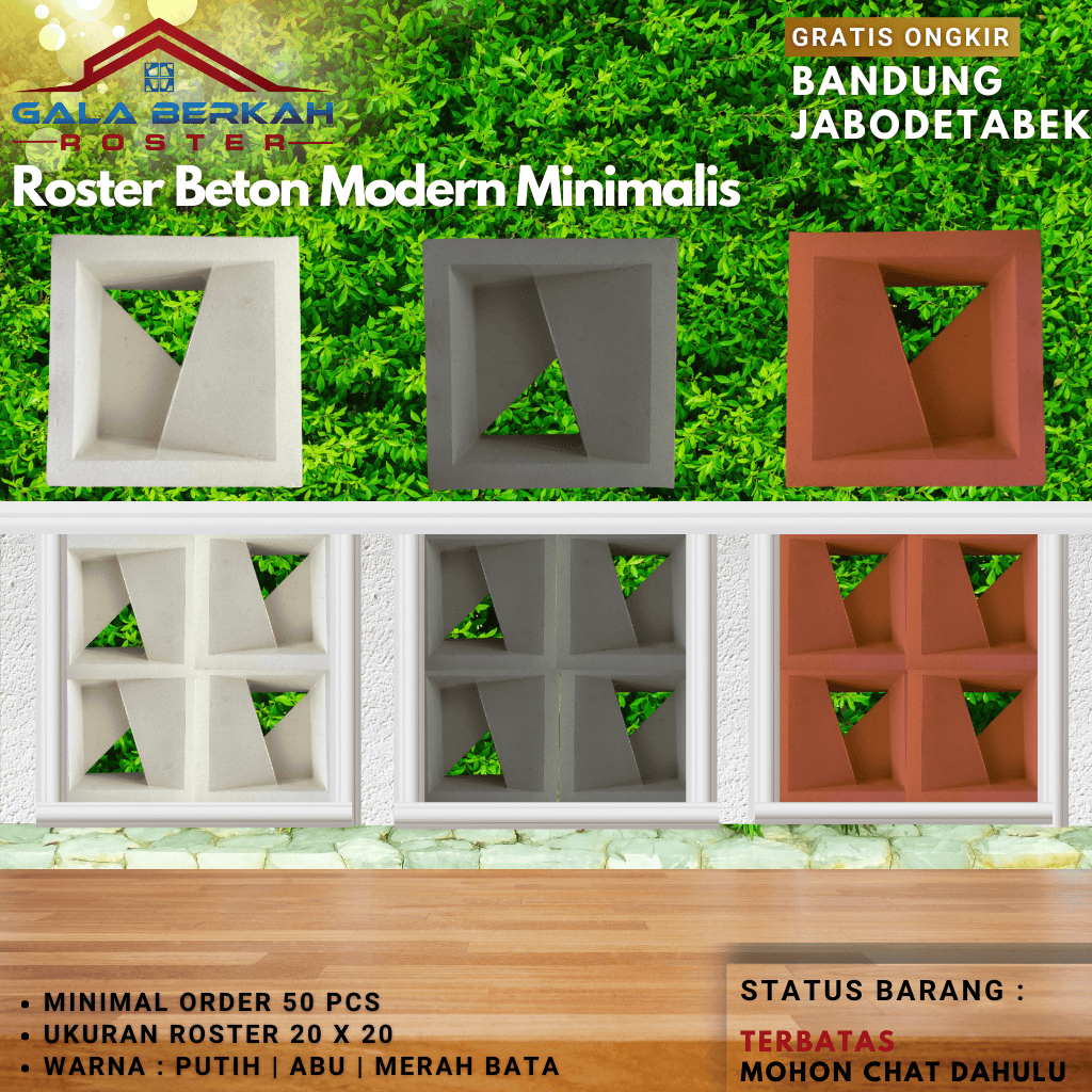 Jual ROSTER BETON MINIMALIS, Loster Beton Minimalis, Lubang Angin ...