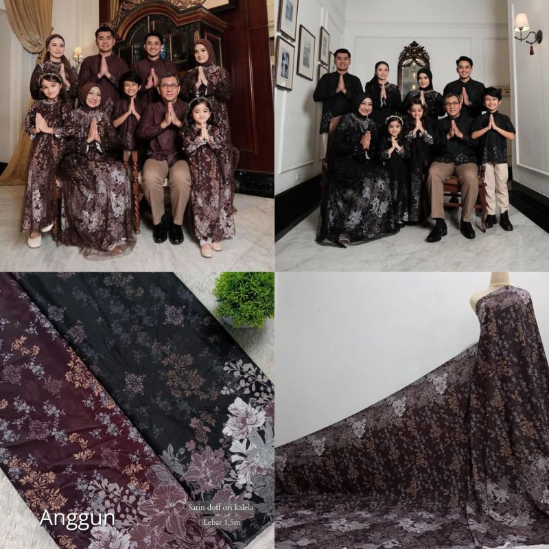 Jual Anggun kain/textile satin doff original kalela brand | Shopee ...