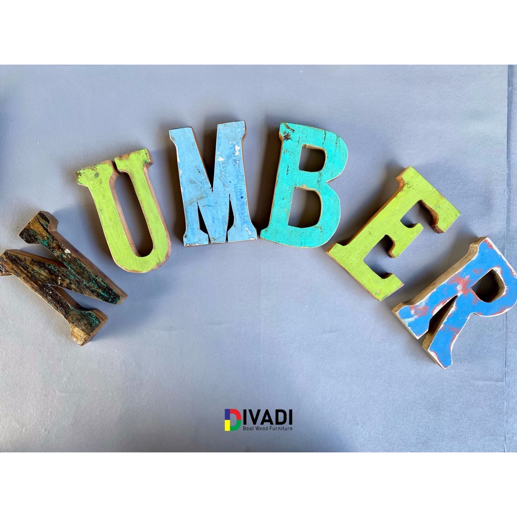 Jual Angka Kayu Perahu Tebal 3cm | Shopee Indonesia