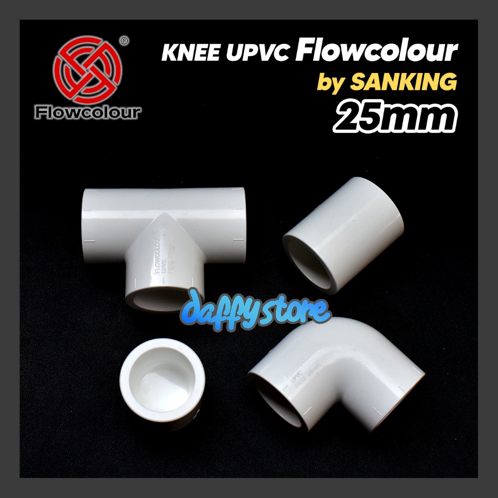 Jual Knee Keni 25 mm UPVC FLOW COLOUR by SANKING akuarium kolam flowcolour flow color | Shopee ...