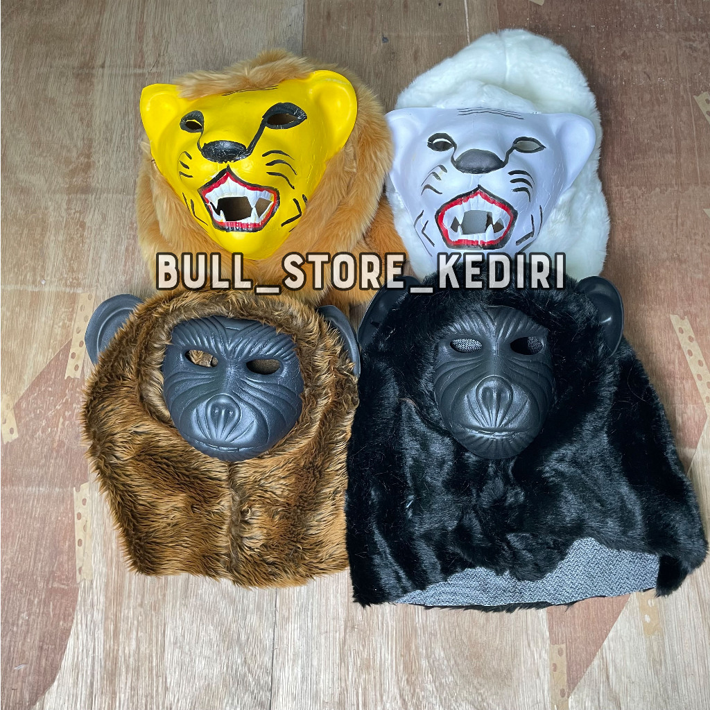 Jual Topeng Monyet Dan Macan Berbulu Halus Untuk Anak | Shopee Indonesia