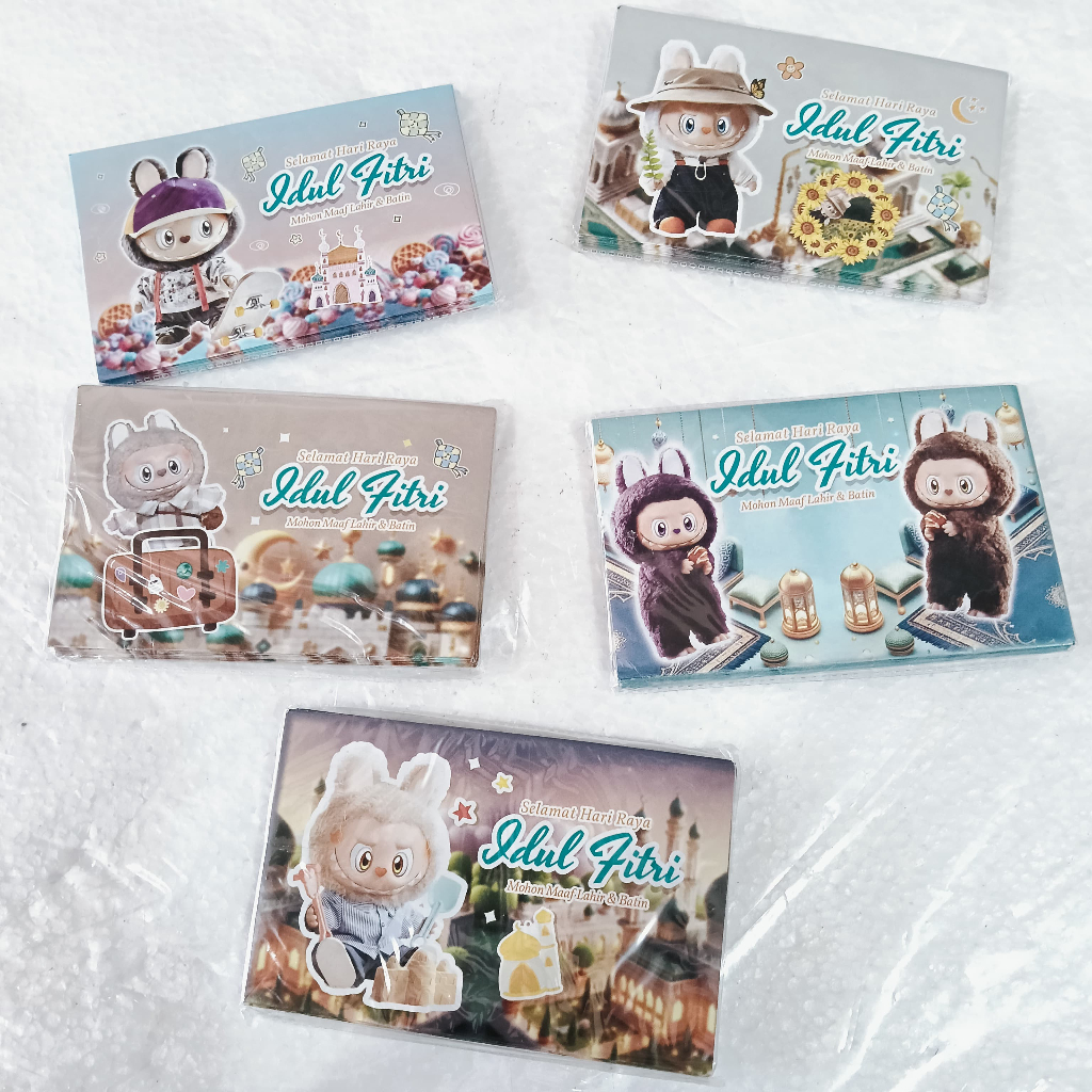 Jual KIKY AMPLOP LEBARAN MOTIF LABUBU AMPAU THR IDUL FITRI 2025 ISI 20 ...
