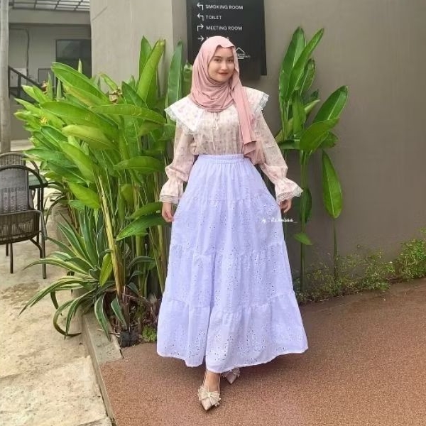 Jual Sassi Rok Katbol by Bebebe Fashion | Rok Susun Katun Bolong ...