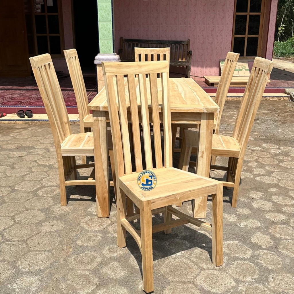 Jual Set Meja Makan Balero Kayu Jati | Shopee Indonesia