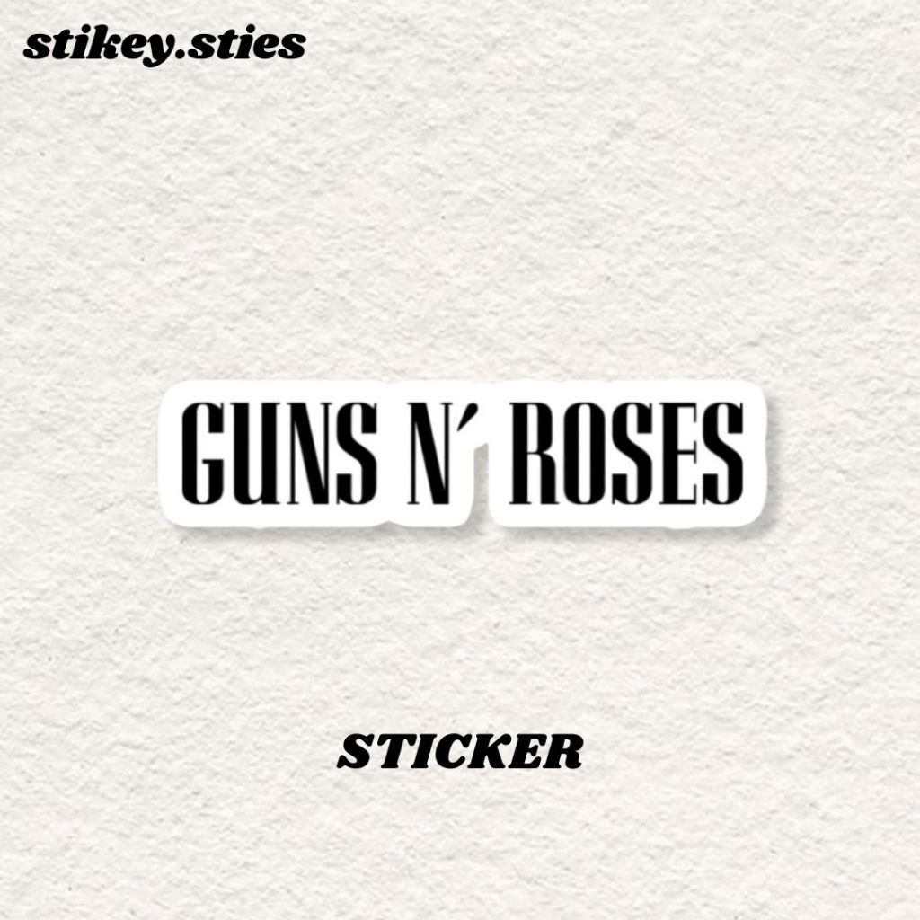 Jual STICKER GUNS N ROSES BAND AESTHETIC ANTI AIR VINYL / STIKER HELM ...