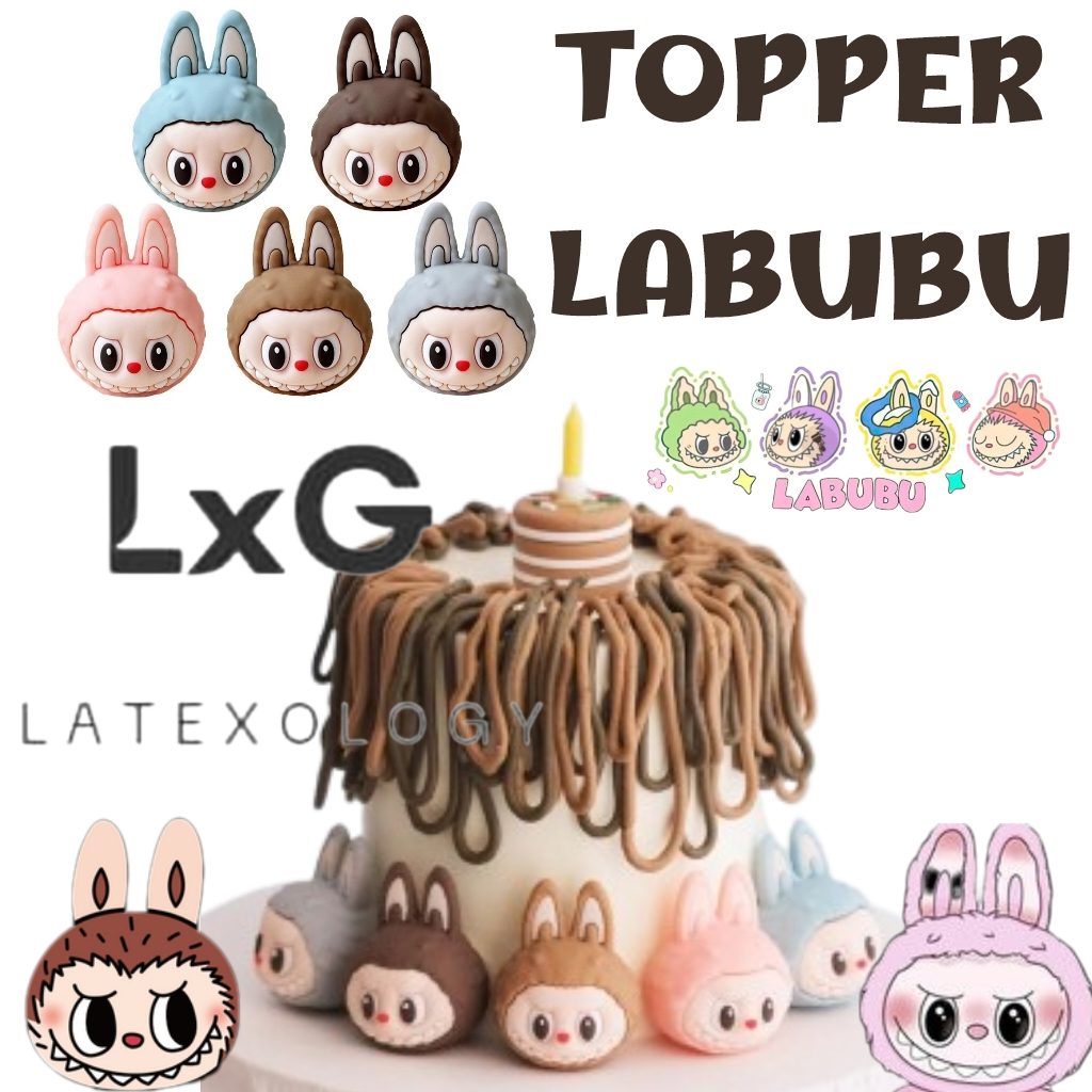 Jual Cake Topper Labubu Baby Monster Kepala Head. Hiasan Kue Ultah Tema ...