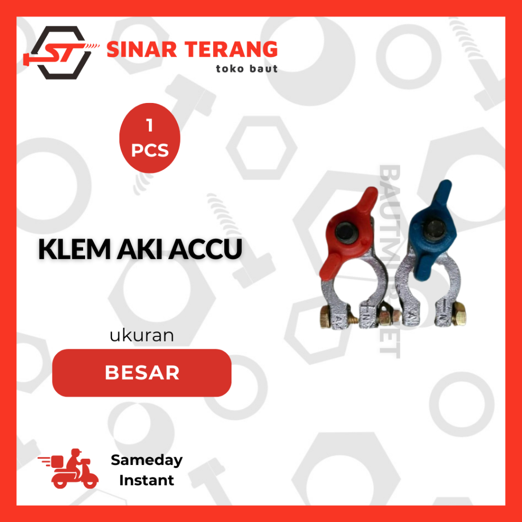 Jual Klem Aki Accu Timah Besar - Kepala Aki - Terminal Accu | Shopee ...
