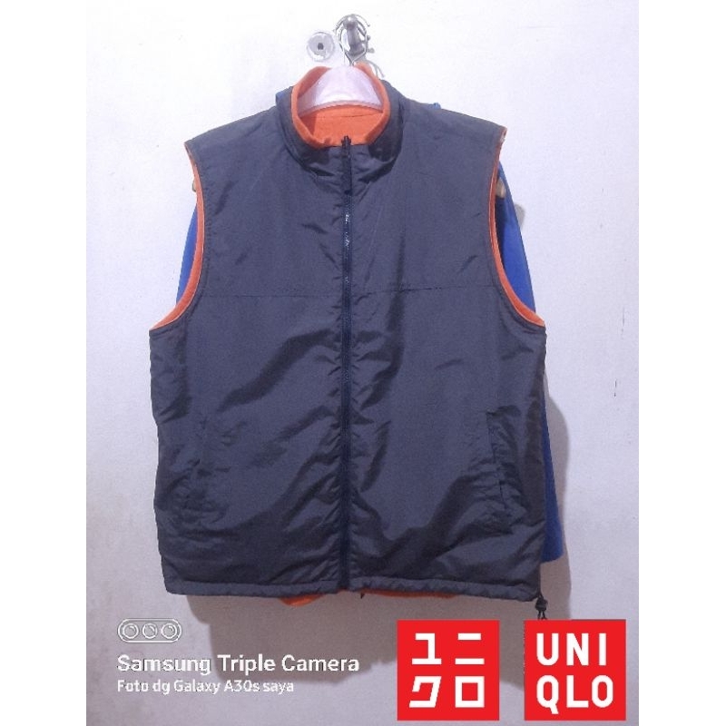 Jual Rompi / vest reversible (bolak balik) by Uniqlo | Shopee Indonesia