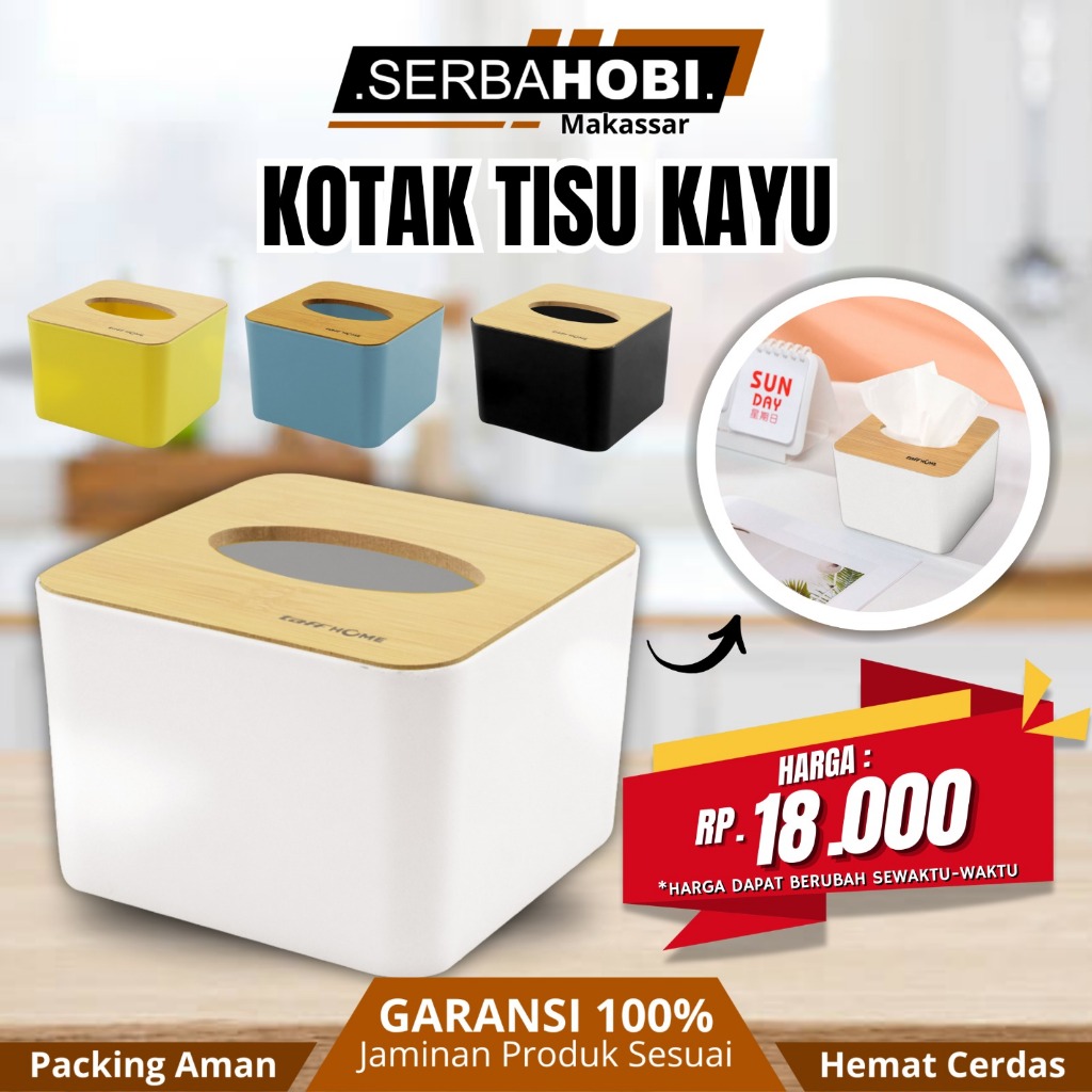 Jual Kotak Tisu Tissue Kayu Multifungsi Wooden Tissue Box Aesthetic ...