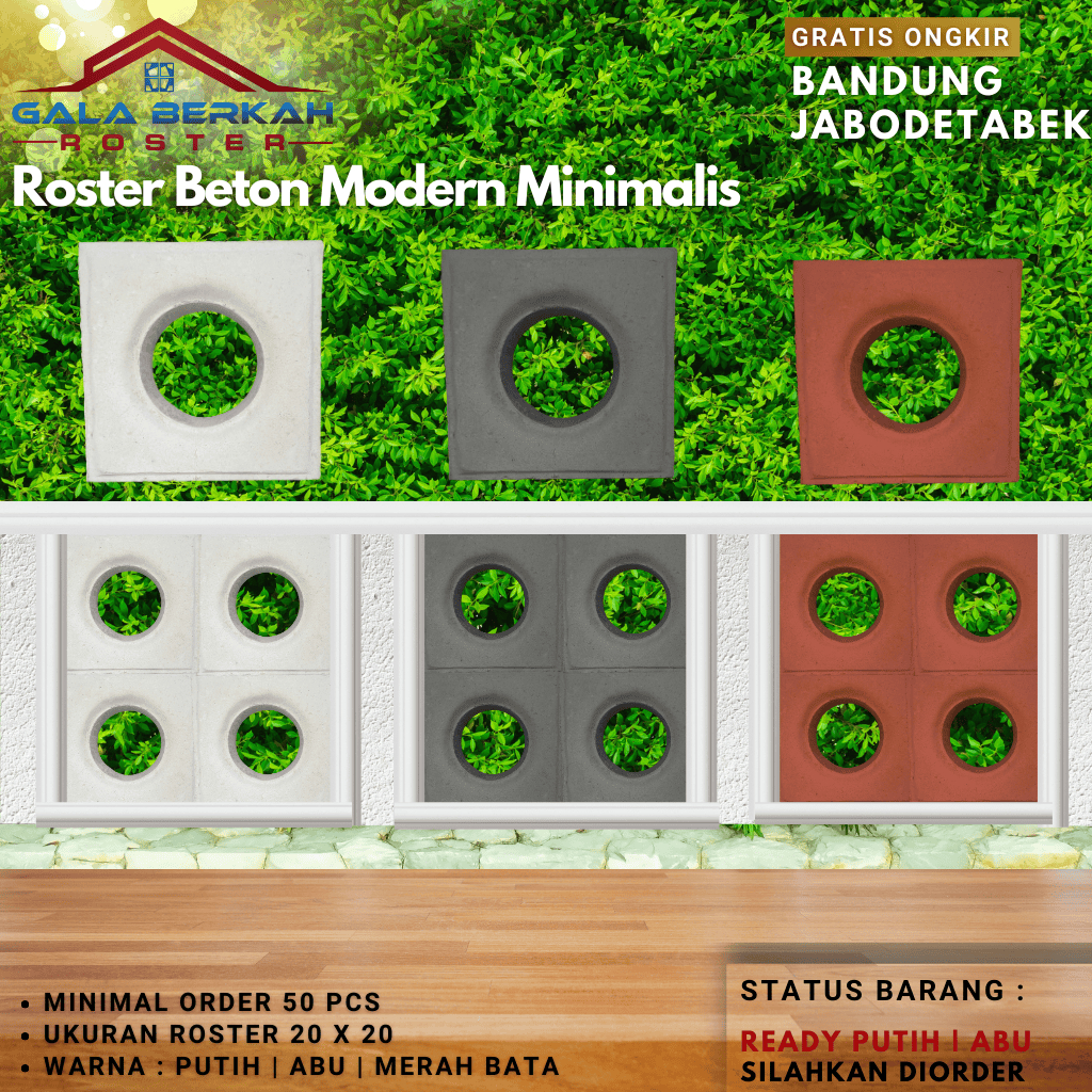 Jual ROSTER BETON MINIMALIS, Loster Beton Minimalis, Lubang Angin ...