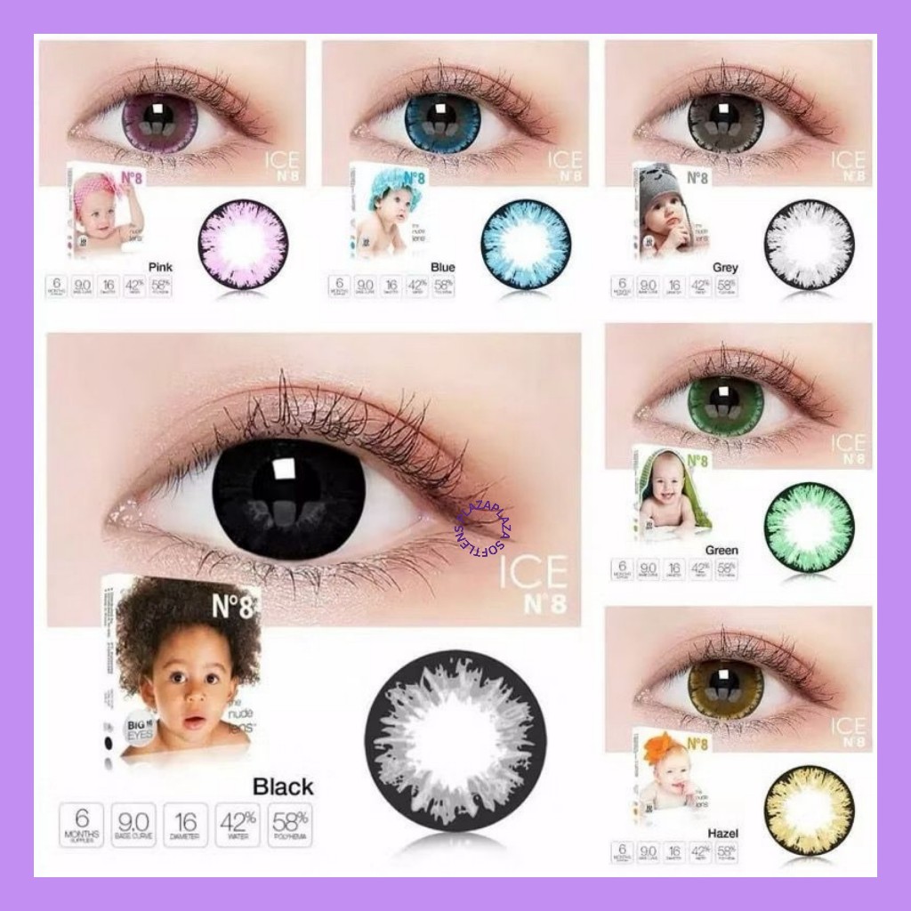 Jual ICE N8 SOFTLENS MADE IN KOREA (0.00 sd -6.00) BY EXOTICON Softlen ...