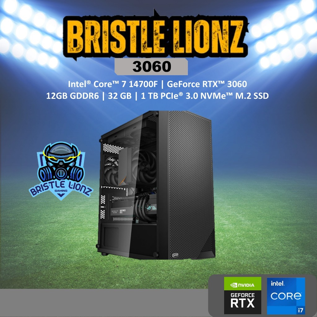Jual PC RAKITAN GAMING - BRISTLE LIONZ - I7 14700F | RTX 3060 12GB ...