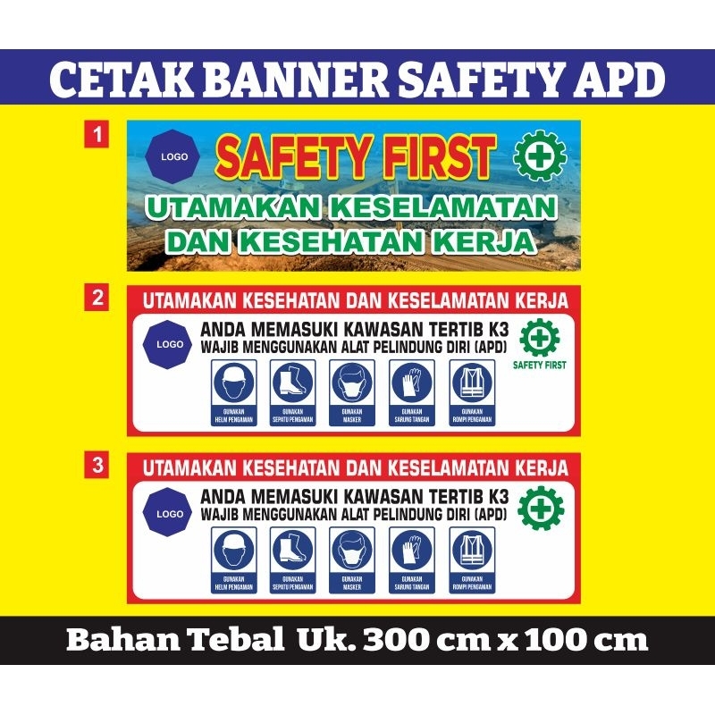 Jual Baner Spanduk Backdrop Indoor Outdoor Papan Rambu Keselamatan ...
