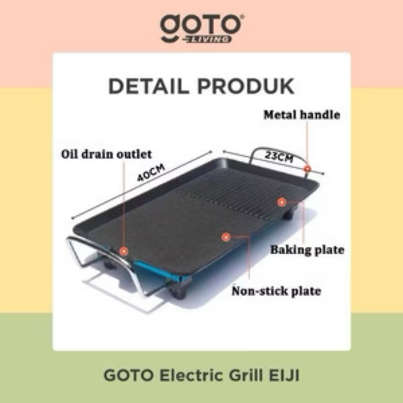 Jual Goto Electric grill EIJI - Panggangan Listrik bekas 7x pakai no ...