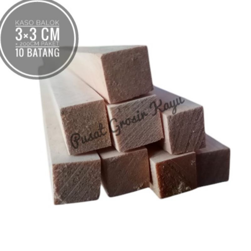 Jual KAYU BALOK 3x3 KAYU USUK KASO RENG PAKET 10BATANG PANJANG 200CM ...