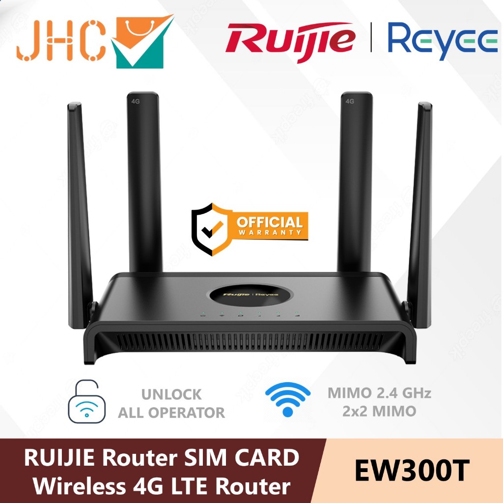 Jual RUIJIE RG-EW300T 150MBPS N300 WIRELESS 4G LTE UNLOCK ALL SIM CARD ...