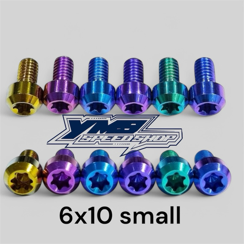 Jual Baut titanium 6x10 small baut drat 10 panjang 1cm original vietnam | Shopee Indonesia