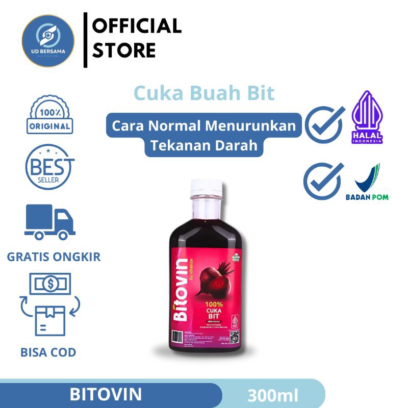 Jual Cuka Buah Bit Bitovin Membantu Kesehatan Jantung 300ml Banjarmasin ...
