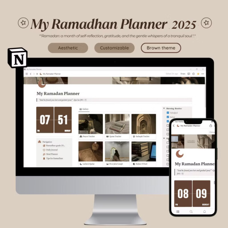 Jual Ramadhan Notion Template | Notion Template | Ramadan Planner | Ramadan Journal | Shopee ...