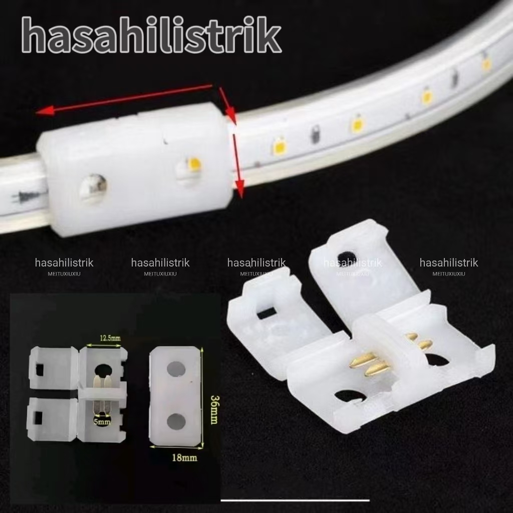 Jual Socket Adaptor 5050 Lampu Led 220v/Kabel Colokan lampu LED Selang ...
