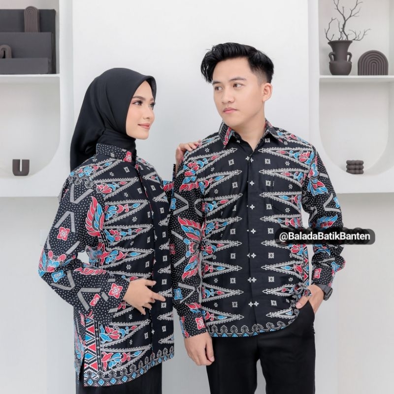 Jual TUNIK KEMEJA BATIK BANTEN KHAS BADUY KOMBINASI WARNA | Shopee Indonesia